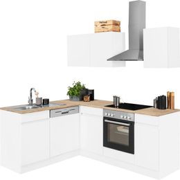 Optifit K&uuml;chenzeile &raquo;Roth&laquo; Stellma&szlig;e 210x175 cm,wahlweise mit E-Ger&auml;ten, Push-to-Open-Funktion wei&szlig; B/H/T: 210cm x 60cm, ohne E-Ger&auml;te