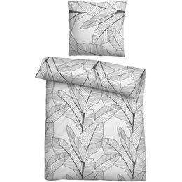 Bettw&auml;sche &raquo;260997&laquo; 2 Seersucker, b&uuml;gelfrei, pflegeleicht, Rei&szlig;verschluss, ganzj&auml;hrig Microfaser, Obermaterial: 100% Polyester B/L: 135cm x 200cm, 1 