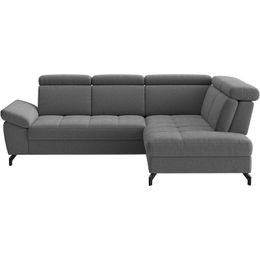 Sit & More sit&more Ecksofa &raquo;Vanity; L-Form, B. 254 cm&laquo; Inkl.Sitz-,Kopf-und Armteilverstellung 95% Polyester 5% Polyamid B/H/T: 254cm x 84cm x 197cm, Flachgewebe