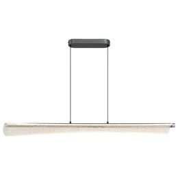 Globo LIGHTING H&auml;ngeleuchte &raquo;MALINDA&laquo; LED-Modul 1 Stk. H&auml;ngeleuchte anthrazit matt mit Acryl klar, dimmbar silber 1, H: 120cm, 1 Stk.