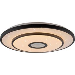 JUST LIGHT LED Deckenleuchte &raquo;TURANUS&laquo; LED-Board 1 Stk. Warmwei&szlig; Starry-Cover 1, &Oslash; 50cm H: 8cm, 1 Stk.