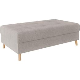 Home Affaire Polsterhocker &raquo;CHARRE XXL, Steppung im Sitzbereich, Ma&szlig;e: B/T/H: 118/73/40 cm&laquo; passend zur Serie CHARRE, auch in Cord und Boucl&eacute; beige 