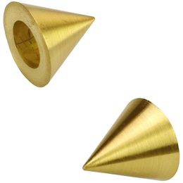 Liedeco Gardinenstangen-Endst&uuml;ck &raquo;Cone&laquo; f&uuml;r Gardinenstangen &Oslash; 16 mm gold 2 Stk.
