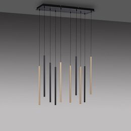 Paul Neuhaus Pendelleuchte &raquo;FLUTE&laquo; LED-Board 1 Stk. Warmwei&szlig; schwarz 10, 1 Stk.