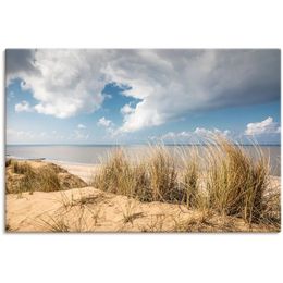 Artland Leinwandbild &raquo;Weg durch die D&uuml;nen am Roten Kliff&laquo; Strandbilder 1 Stk. tlg. auf Holzrahmen gespannt braun B/H/T: 90cm x 60cm, Leinwandbild Strandbilder