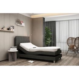 Westfalia Schlafkomfort Boxbett mit Motor und LED-Beleuchtung schwarz Bezug Bett: Microvelours (100% Polyester);Kaltschaummatraze: 100% Polyester, abnehmbar und waschbar bis 