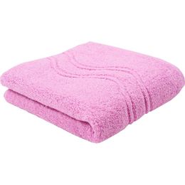 Ross Handtuch &raquo;Cashmere feeling&laquo; 100% Baumwolle, mit Wellen-Bord&uuml;re, gro&szlig;e Farbauswahl lila Frottier, Baumwolle B/L: 50cmx100cm, 2 Stk., Frottier