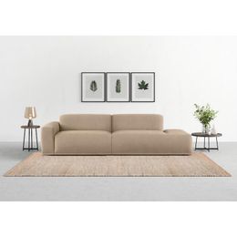 Trendmanufaktur Big-Sofa &raquo;Braga, mit hochwertigem Kaltschaum, Megasofa, in Cord erh&auml;ltlich&laquo; modernes Big-Sofa, Couch mit hohem Sitzkomfort, 277/72/107
