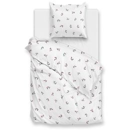 ZO HOME Bettw&auml;sche &raquo;Sienna&laquo; 1 Stk. Bettw&auml;sche aus 100% Baumwolle, hochwertige Mako-Satin wei&szlig; Mako-Satin, Obermaterial: 100% Baumwolle B/L: 155cm x 