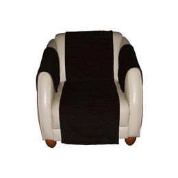 WIRTH Sofahusse &raquo;Miriam&laquo; 2-er Set, Armlehnenschoner, Ma&szlig;: 60 x 40 cm, 2 St&uuml;ck schwarz Kunstfaser Kunstfaser
