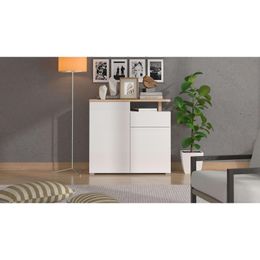 Home Affaire Kommode &raquo;Aterno Sideboard, Anrichte&laquo; Breite 154 cm, mit Push-to-Open Funktion wei&szlig; B/H/T: 102,5cm x 94cm x 40cm, 1 Stk., 2 Stk.