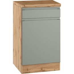 KOCHSTATION Unterschrank &raquo;KS-Virginia,neu in verbesserter Ausf&uuml;hrung&laquo; Stauraum, Softclose, mit CPL-Arbeitsplatte, Breite 50 cm, 1 T&uuml;r, 1 Schubkasten, 