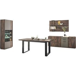 Home Affaire Esszimmer-Set &raquo;LARGO&laquo; Set, 4 Stk. tlg. braun B/H/T: 300cmcm x 200cmcm x 45cmcm
