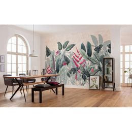 Komar Fototapete &raquo; Vlies Fototapete - Soft Jungle - Gr&ouml;&szlig;e 350 x 250 cm&laquo; bedruckt glatt lila Vlies B/L: x 2,5m, Rollen: 1