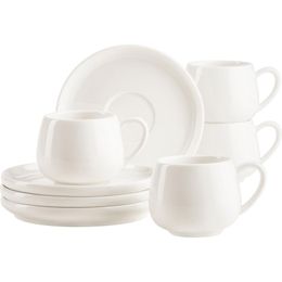 M&auml;ser M&Auml;SER Espressotasse &raquo;Taya&laquo; wei&szlig; Porzellan &Oslash; 7cm x 5,5cm, 110ml, 4 tlg.