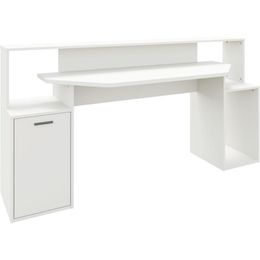 FMD Schreibtisch &raquo;Zocker 3&laquo; wei&szlig; B/H/T: 138,5cm x 92,2cm x 50,2cm