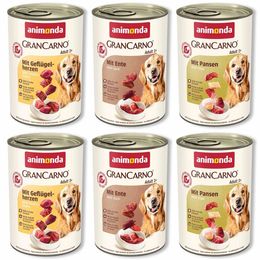 animonda GranCarno Adult Deftige Variation Hunde-Nassfutter getreidefrei 6x400g