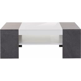 Home Affaire Couchtisch &raquo;Cherry&laquo; mit praktischem Ablagefach schwarz-wei&szlig; B/H/T: 110cm x 40cm x 60cm