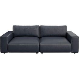 Musterring Big-Sofa &raquo;LUCIA Mega Sofa, hoher Sitzkomfort, Breite 252cm, Kontrastnaht&laquo; in vielen Qualit&auml;ten und 4 unterschiedlichen N&auml;hten, 2,5-Sitzer schwarz 