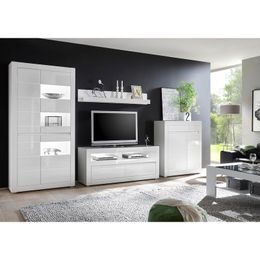 Home Affaire Wohnwand &raquo;Carat&laquo; Set, 4 Stk. tlg. wei&szlig; B/H/T: 370cmcm