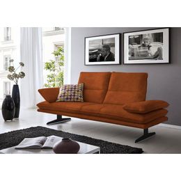 W.Schillig 2-Sitzer &raquo;broadway, Designsofa mit tollem Sitzkomfort, Breite 216cm&laquo; Sitztiefenverstellung, Kopfteil- & Seitenteilverstellung, Breite 216cm