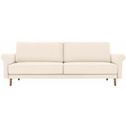 Creation BY ROLF BENZ 2-Sitzer &raquo;CR.450, Designsofa, Loungesofa&laquo; modern Landhaus, F&uuml;&szlig;e in Nussbaum, Breite 168 cm wei&szlig; NaturLEDER OSKAR (echtes 
