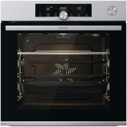 Gorenje Pyrolyse Backofen &raquo;BPSA6747A08XWI&laquo; mit Pyrolyse-Selbstreinigung Pyrolyse, 2fach Teleskopauszug, Wassertank f&uuml;r Dampf, AirFry-Funktion silber 