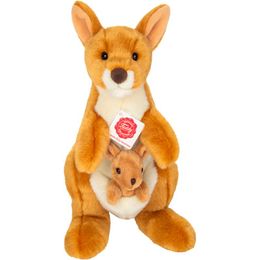 HERMANN TEDDY ORIGINAL Kuscheltier &raquo;K&auml;nguru mit Baby 30 cm&laquo; braun Einheitsgr&ouml;&szlig;e Kuscheltier