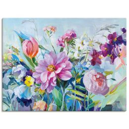 Artland Wandbild &raquo;High Summer Garden I&laquo; Blumenbilder 1 Stk. tlg. als Alubild, Leinwandbild, Poster, Wandaufkleber in verschied. Gr&ouml;&szlig;en bunt Leinwand B/H/T: 