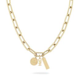 Copenhagen Studios Damen Kette mit Anh&auml;nger &raquo;Schmuck Geschenk Edelstahl Halskette Bold Link&laquo; Edelstahl, L: 50 B: 5mm