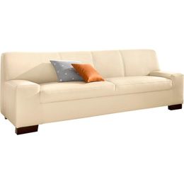 DOMO collection 2-Sitzer &raquo;Norma, zeitlos, kubisch und elegant, komfortabel, flache Armlehnen&laquo; beige B/H/T: 192cm x 74cm x 85cm, Kunstleder SOFTLUX , 