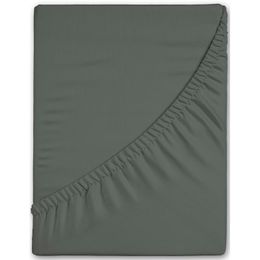 Good Morning Spannbettlaken &raquo;Flanell&laquo; Baumwolle, Flanell, Biber, Rundumgummi, 25 cm H&ouml;he grau Flanell, Obermaterial: 100% Baumwolle B/L: 180cm x 200cm