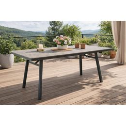 Destiny Esstisch &raquo;SAN MARINO Tisch, rechteckig 180x90x74cm, anthrazit&laquo; Aluminium, Polywood B/H/T: 180cm x 74cm x 90cm