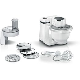 Bosch K&uuml;chenmaschine &raquo;MUMS2EB01 MUM Serie 2&laquo; Durchlaufschnitzler, 3 Reibescheiben, Patisserieset Edelstahl wei&szlig; Einheitsgr&ouml;&szlig;e K&uuml;chenmaschine