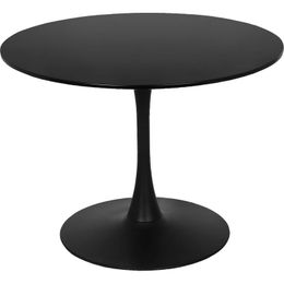 OTTO home Esstisch &raquo;Jahwe&laquo; K&uuml;chentisch, Tisch, Gestell aus Metall, Durchmesser 100 cm schwarz B/H/T: 100cm x 75cm x 100cm