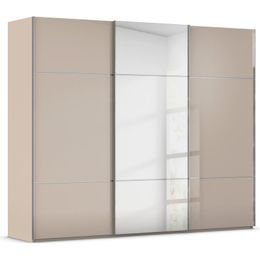Rauch Schwebet&uuml;renschrank &raquo;Kleiderschrank Schrank Garderobe Schlafzimmerschrank SCALE-TRIO&laquo; edle dreigeteilte Front mit 2 Zierleisten Spiegel/Glas 