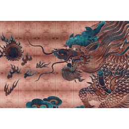 Livingwalls living walls Fototapete &raquo;Walls by Patel Shenzen&laquo; glatt Vlies, Wand rot Vlies B/L: 4m x 2,7m