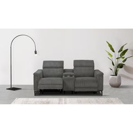 OTTO home 2-Sitzer &raquo;LUND Cord, Relaxfunktion, TV-Sessel, manuell/elektrisch (USB-A)&laquo; m. elektrischer o. manueller Relaxfunktion, Getr&auml;nkehalter u. 