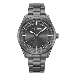 Police Herren Quarzuhr &raquo;Grille&laquo; Armbanduhr, Herrenuhr, Edelstahlarmband, analog silber Einheitsgr&ouml;&szlig;e