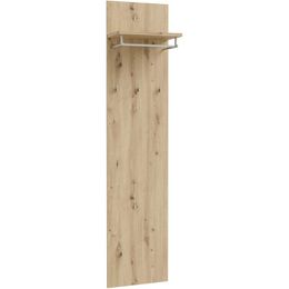 FORTE Garderobenpaneel &raquo;Baccio&laquo; Kombinierbar mit 14164136, 27097631, 93072840, Panell, Kleiderstange, Haken, Kleine Flure braun Holzwerkstoff B/H/T: 