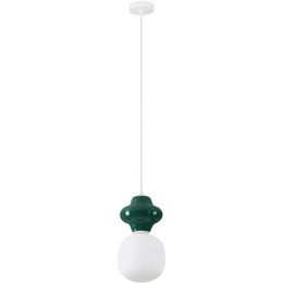 NOVA LUCE Pendelleuchte &raquo;CLIO&laquo; E14 1 Stk. gr&uuml;n 1, &Oslash; 18cm H: 198cm, 1 Stk.
