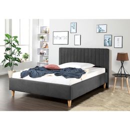 Maintal Polsterbett &raquo;Friant&laquo; Bettseiten zerlegt, ohne Bettkasten grau Liegefl&auml;che L&auml;nge B: 200cm x 140cm, Struktur (100% Polyester) mit Einlegerahmen/ohne 