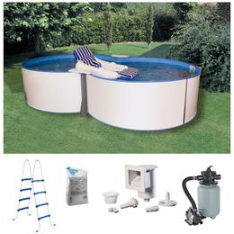 my POOL BWT Achtformpool &raquo;JOY&laquo; in verschiedenen Gr&ouml;&szlig;en wei&szlig; &Oslash;/B/H/L: Breite 300cm x H&ouml;he 110cm x L&auml;nge 470cm, 12.000 l