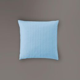 Irisette Kissenbezug &raquo;Lumen 8129&laquo; hochwertig und traumhaft weich blau Interlock-Jersey, Obermaterial: 100% Baumwolle B/L: 40cm x 40cm, 1 Stk., Interlock-Jersey