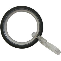 Gardinia Gardinenring &raquo;Elba&laquo; Serie Gardinenstangen-Set Elba &Oslash; 16/19 mm grau &Oslash; 0,38cm, 10 Stk.