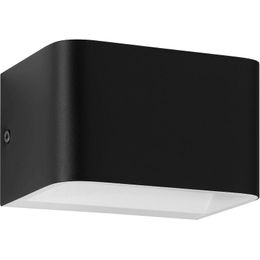 Eglo Wandleuchte &raquo;Sania 4 Wandlampe, Wandspot, Aluminium, Up and Down Leuchte, Flurlampe&laquo; LED-Modul 1 Stk. Warmwei&szlig; Wand-/Deckenleuchte - L13 x H8 x 