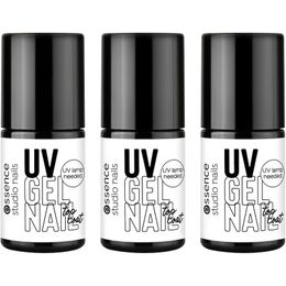 Essence Damen Nagellack &raquo;studio nails UV GEL NAIL polish&laquo; mit langanhaltendem Finish transparent Einheitsgr&ouml;&szlig;e