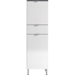Germania Midischrank &raquo;GW-Mauresa&laquo; wei&szlig; B/H/T: 34cm x 120cm x 34cm, Schubladen: 1 Stk. T&uuml;ren: 2 Stk.