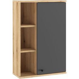 Home Affaire H&auml;ngeschrank &raquo;Oslo, Badschrank mit Knopfgriff, Wandschrank im skandinavischen Design&laquo; in der T&uuml;rfarbe Wei&szlig; oder Grau verf&uuml;gbar, 