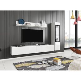 Home Affaire Wohnwand &raquo;VERA I, Vitrinen T&uuml;ranschlag links/rechts wechselbar&laquo; Komplett-Set, 3 Stk. tlg. wei&szlig; B/H/T: 230cmcm x 130cmcm x 33cmcm,mit 